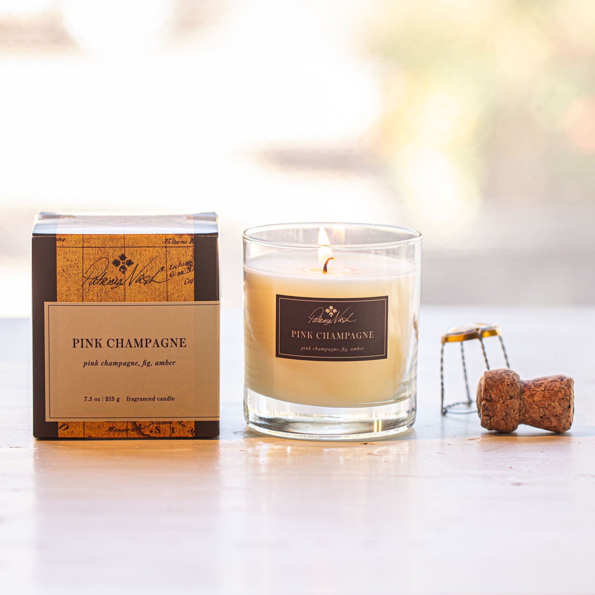 Patricia Nash Pink Champagne Candle – Rosy Rings