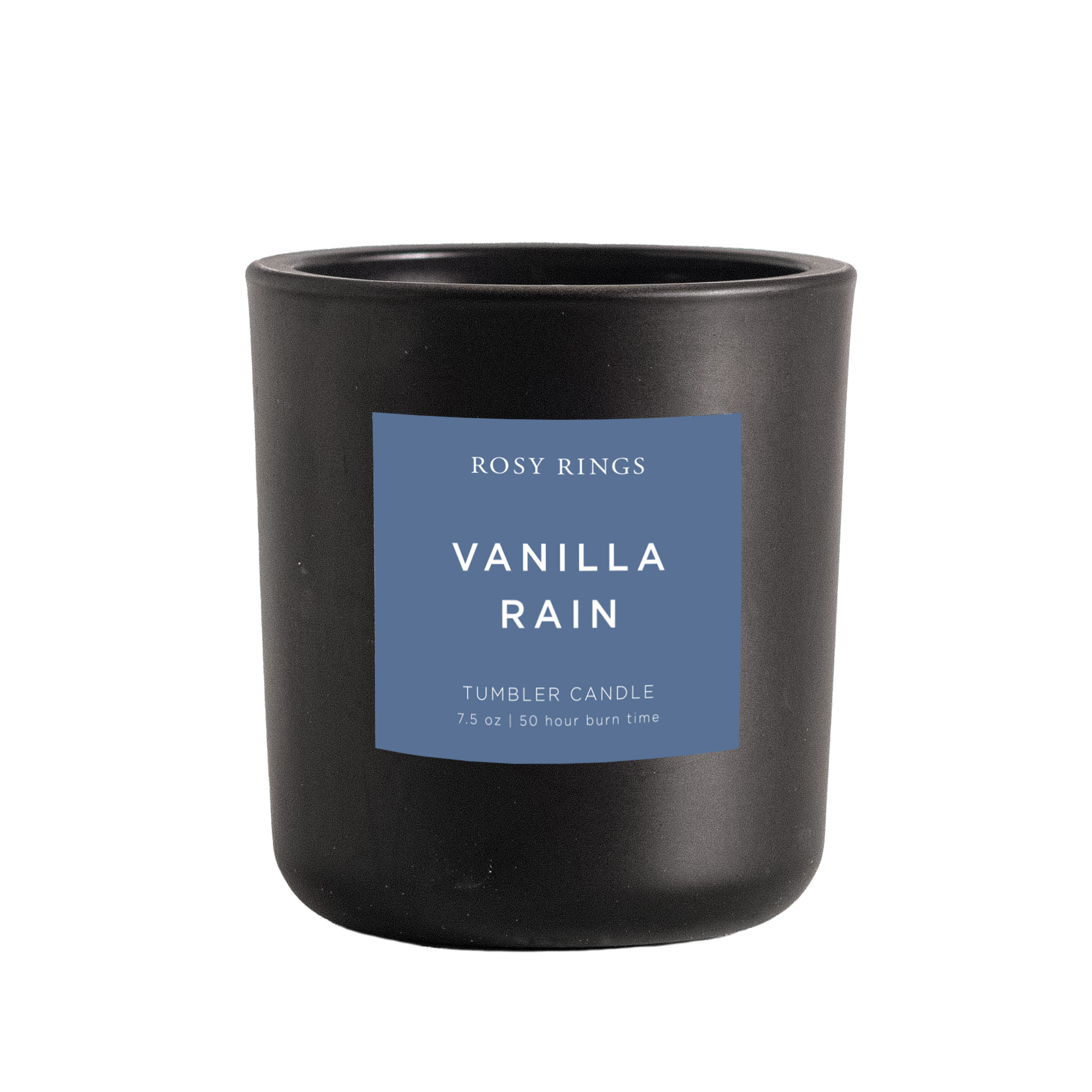 Vanilla Rain Boxed Glass Tumbler Candle – Rosy Rings